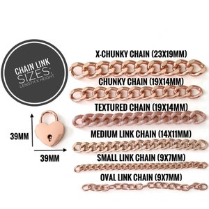 Engraved Lock Necklace, Lightweight Cuban Link Choker, Day Collar, Lock ...