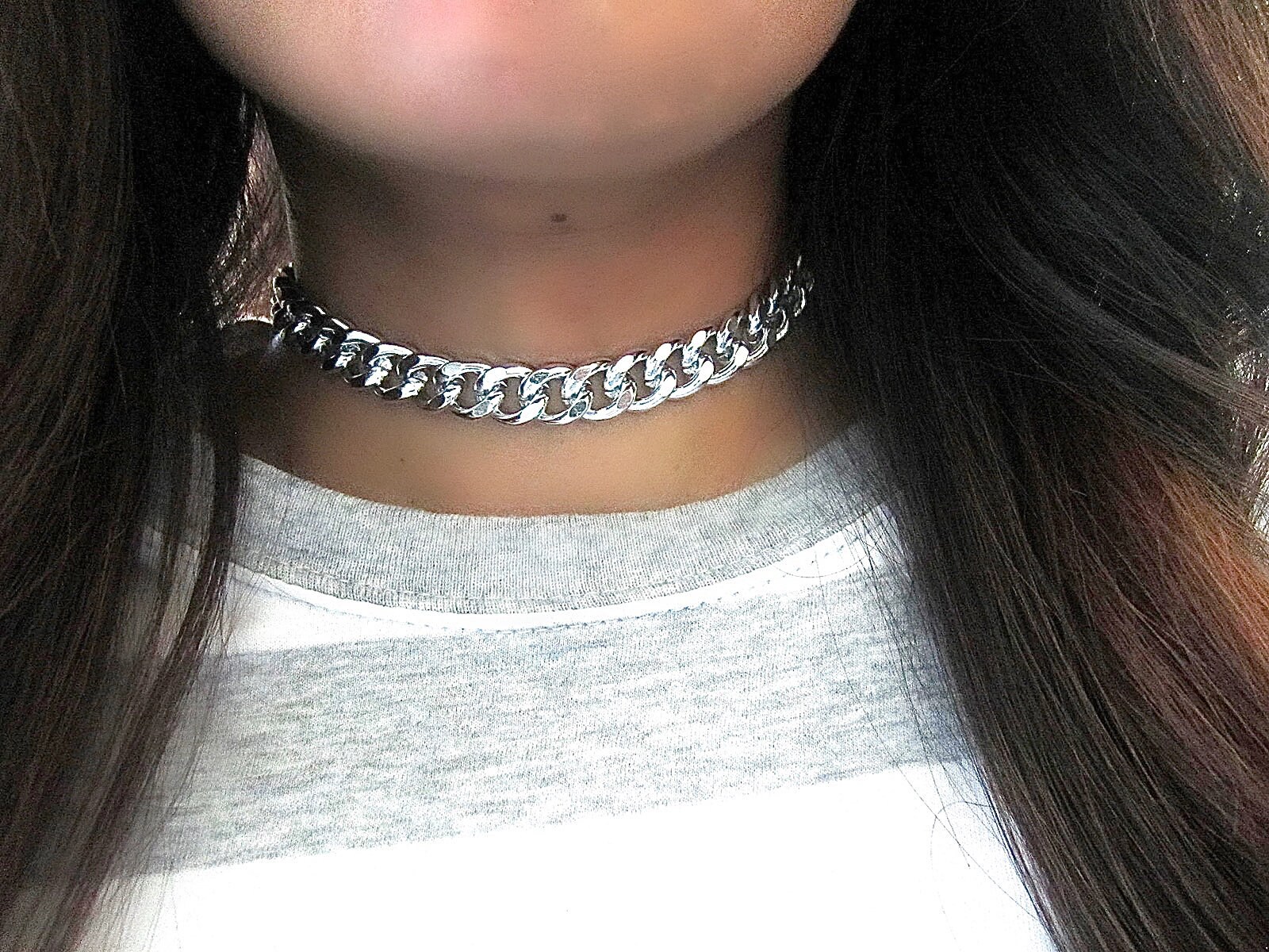 Cuban Link Choker Super Lightweight Chain | Etsy