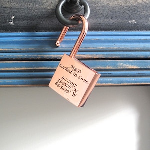 Large Custom Padlock, Laser Engraved Lock, Custom Wedding Gift, Unity ...
