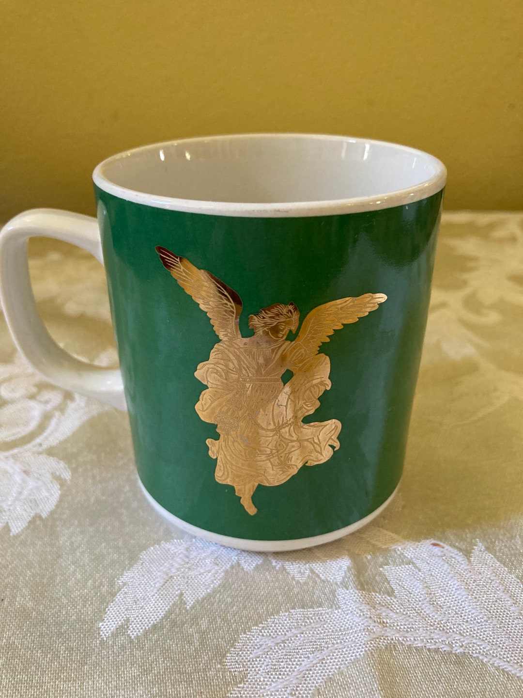 Angel Mug With a Gold Angel on Each Side - Etsy