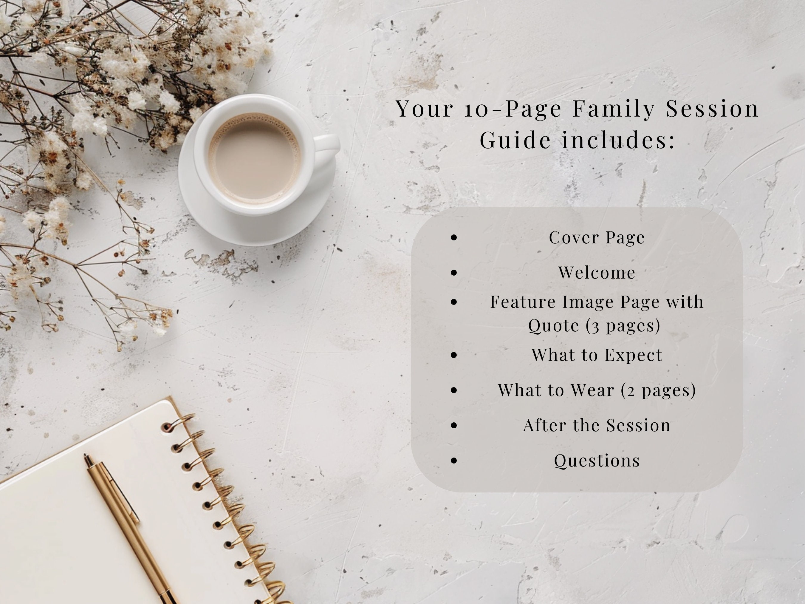 Family Photography Session Guide for Canva, 10 Page Family Session ...