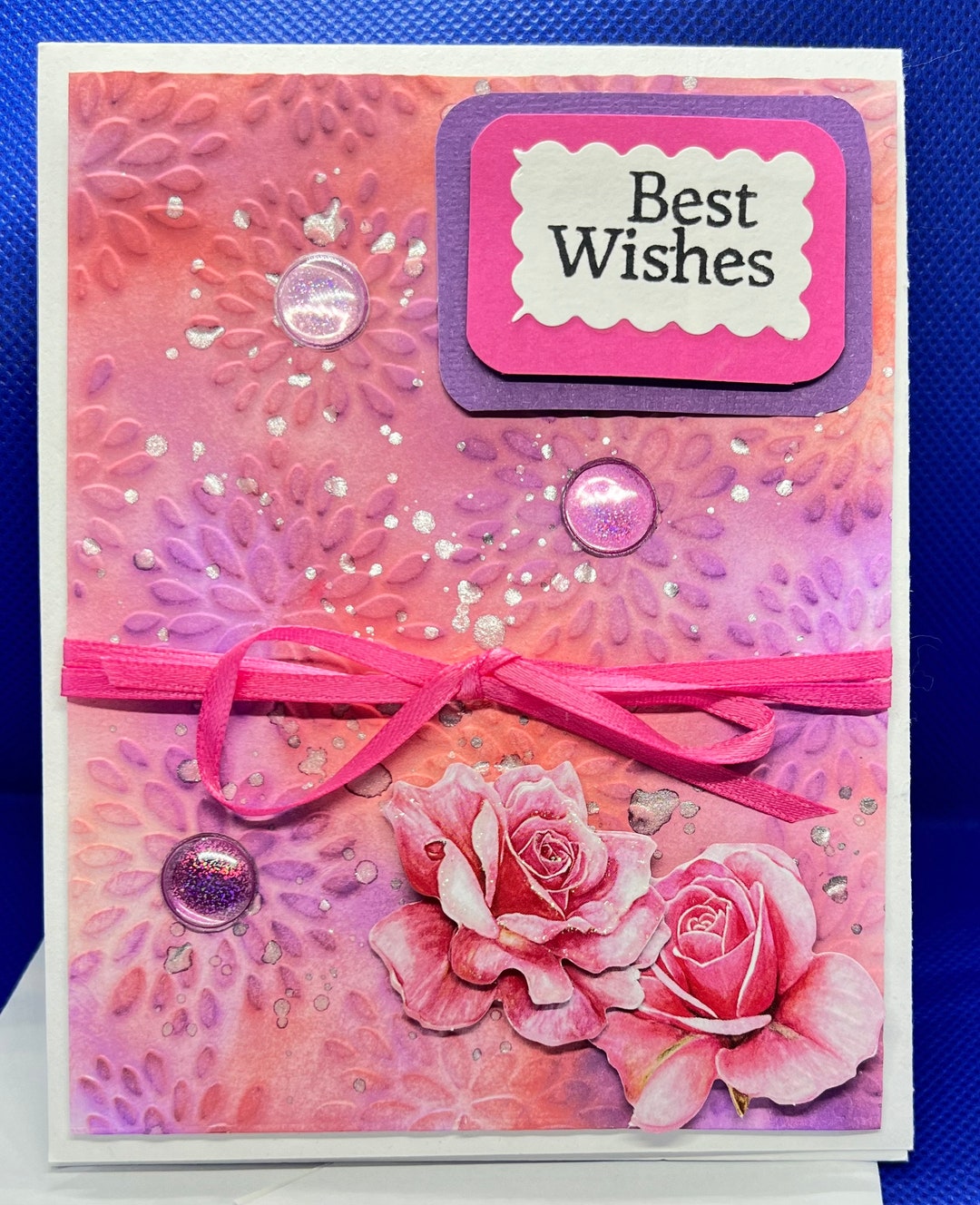 Best Wishes Greeting Card - Etsy
