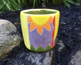 Planter Succulent Planter Garden Pot Ceramic Pottery Pot | Etsy