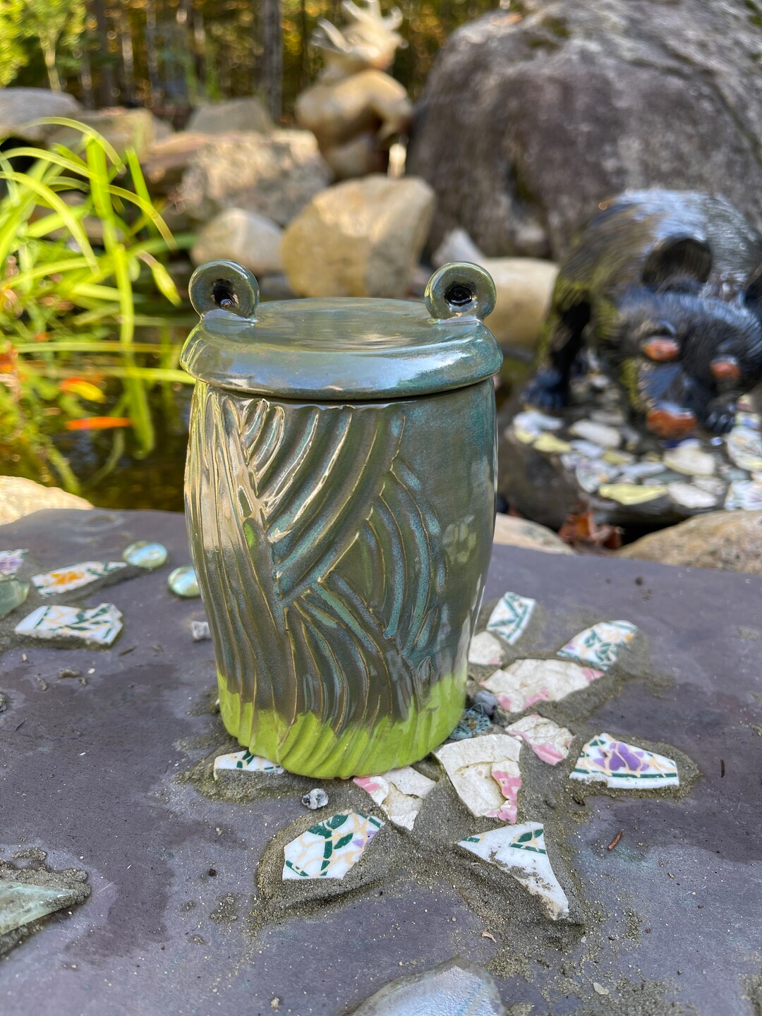 Frog Jar, Frog Canister, Froggy Jar - Etsy