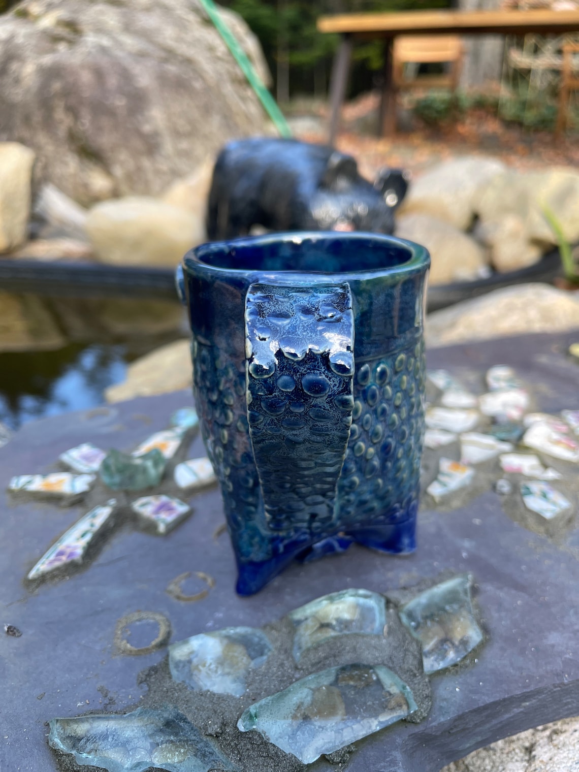Tripod Mug, Pebble Mug, Ready to Ship, Handmade Mug, Pottery Mug, Ready ...