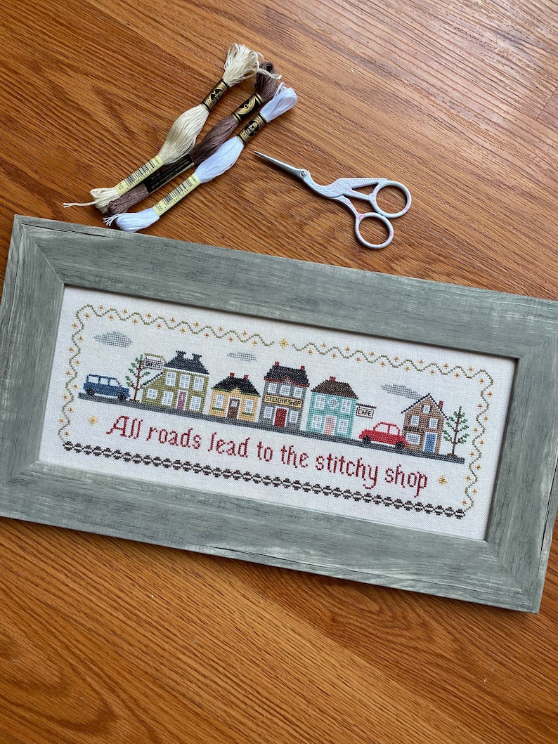 All Roads Lead to the Stitchy Shop Cross Stitch Pattern (PDF) - Etsy