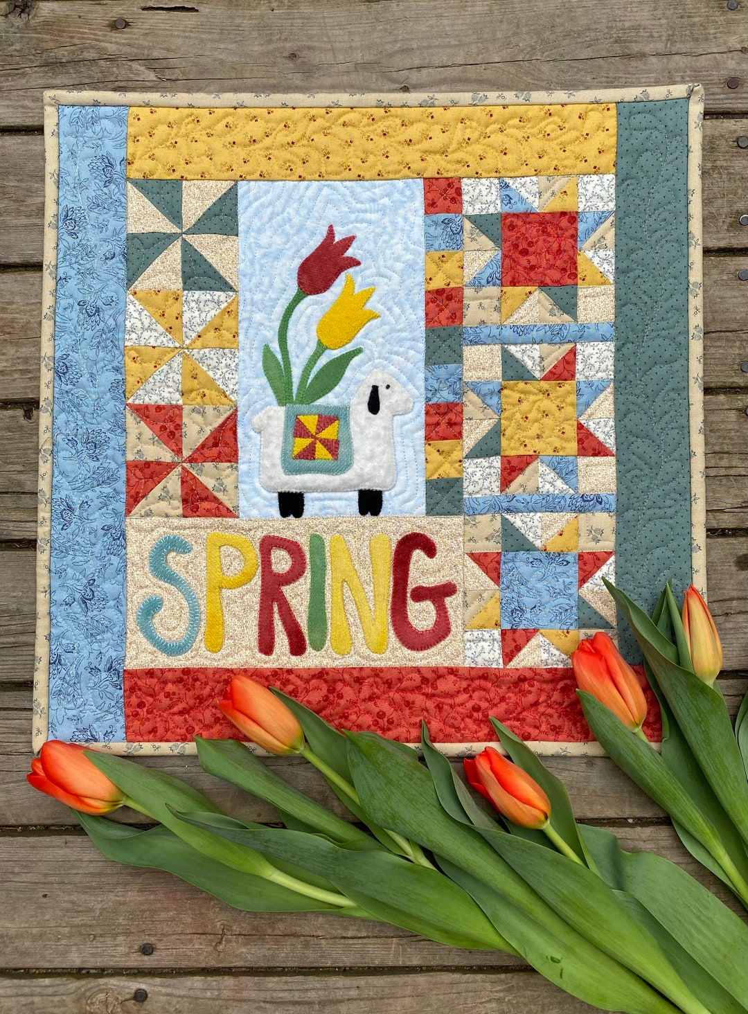Along Comes Spring Quilt Pattern - Etsy