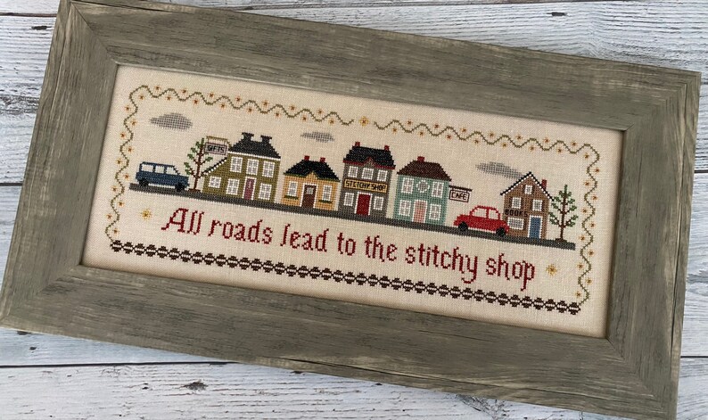 All Roads Lead to the Stitchy Shop Cross Stitch Pattern (PDF) - Etsy