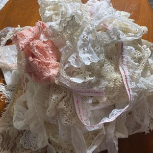 40 Pieces Vintage Lace Crocheted Lace Machine Lace Handmade Lace ...