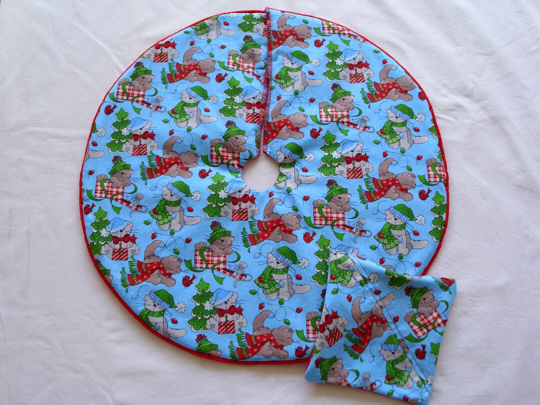Christmas Kitties Mini Tree Skirt - Etsy