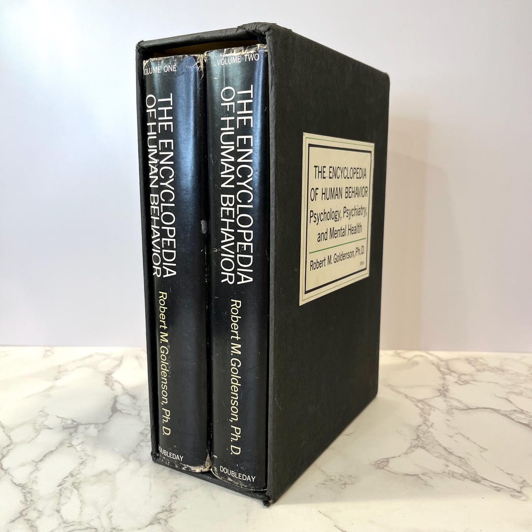 Vintage Psychology Reference Book: Encyclopedia of Human Behavior, 1970 ...