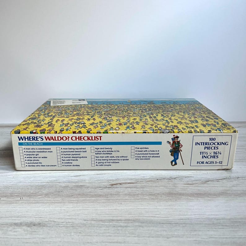 1980s Sealed Where’s Waldo Puzzle on the Beach 100 Pieces | Vintage ...