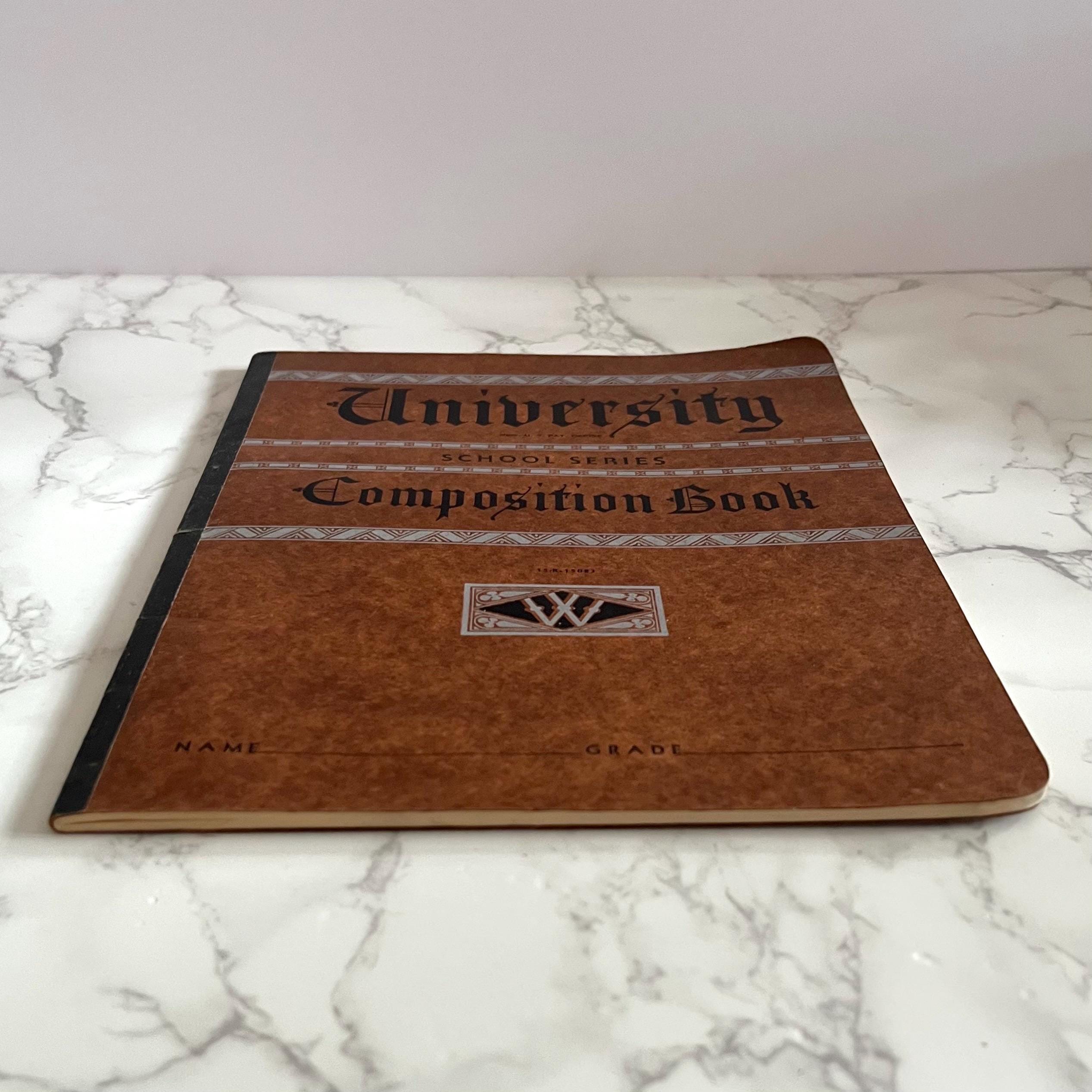 Vintage Unused Composition Notebook University Series | Mid Century ...