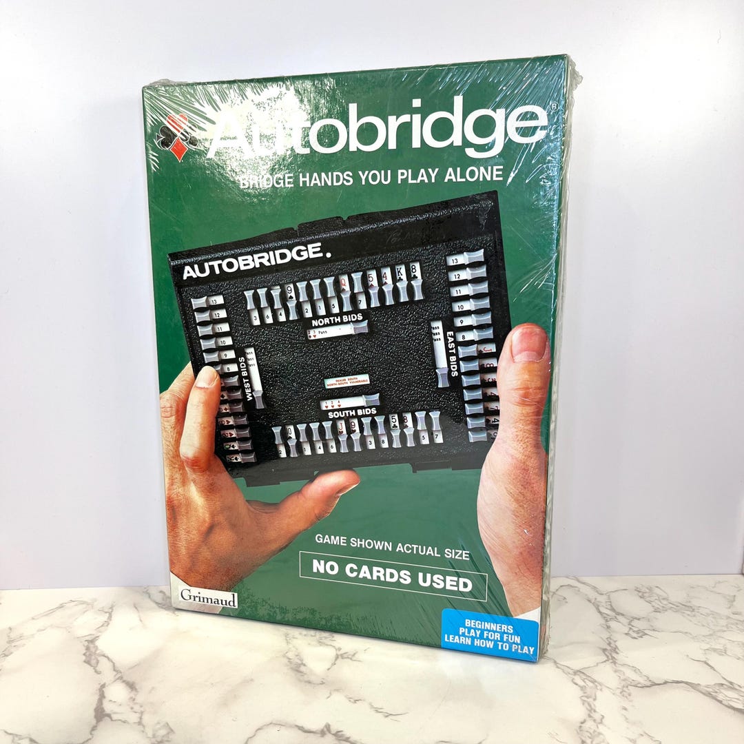 Vintage Autobridge Sealed NOS Game | Hand Held Card Game by Grimaud ...