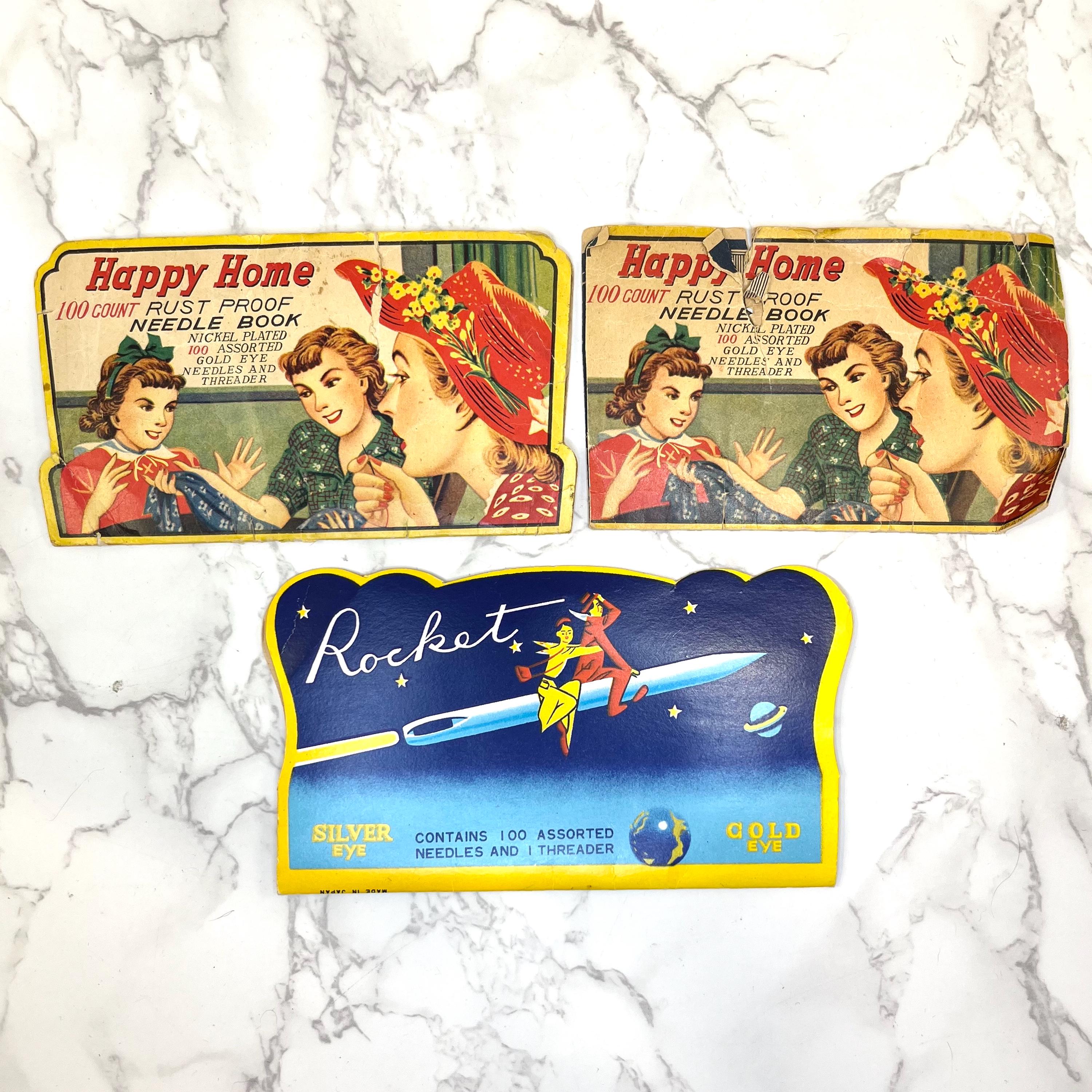 Vintage Needle Books and Pins: 1950s Sewing Notions - Etsy