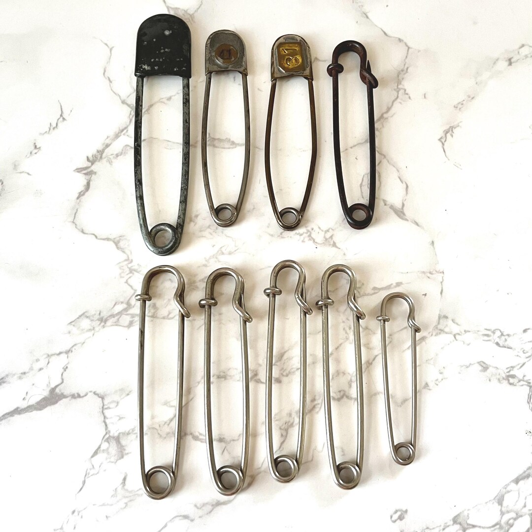 Vintage Extra Large Safety Pins, Kilt Pins, Blanket Pins Lot of 9 - Etsy