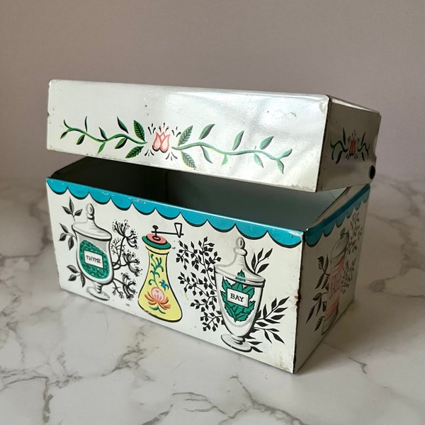 Metal Recipe Box - Etsy