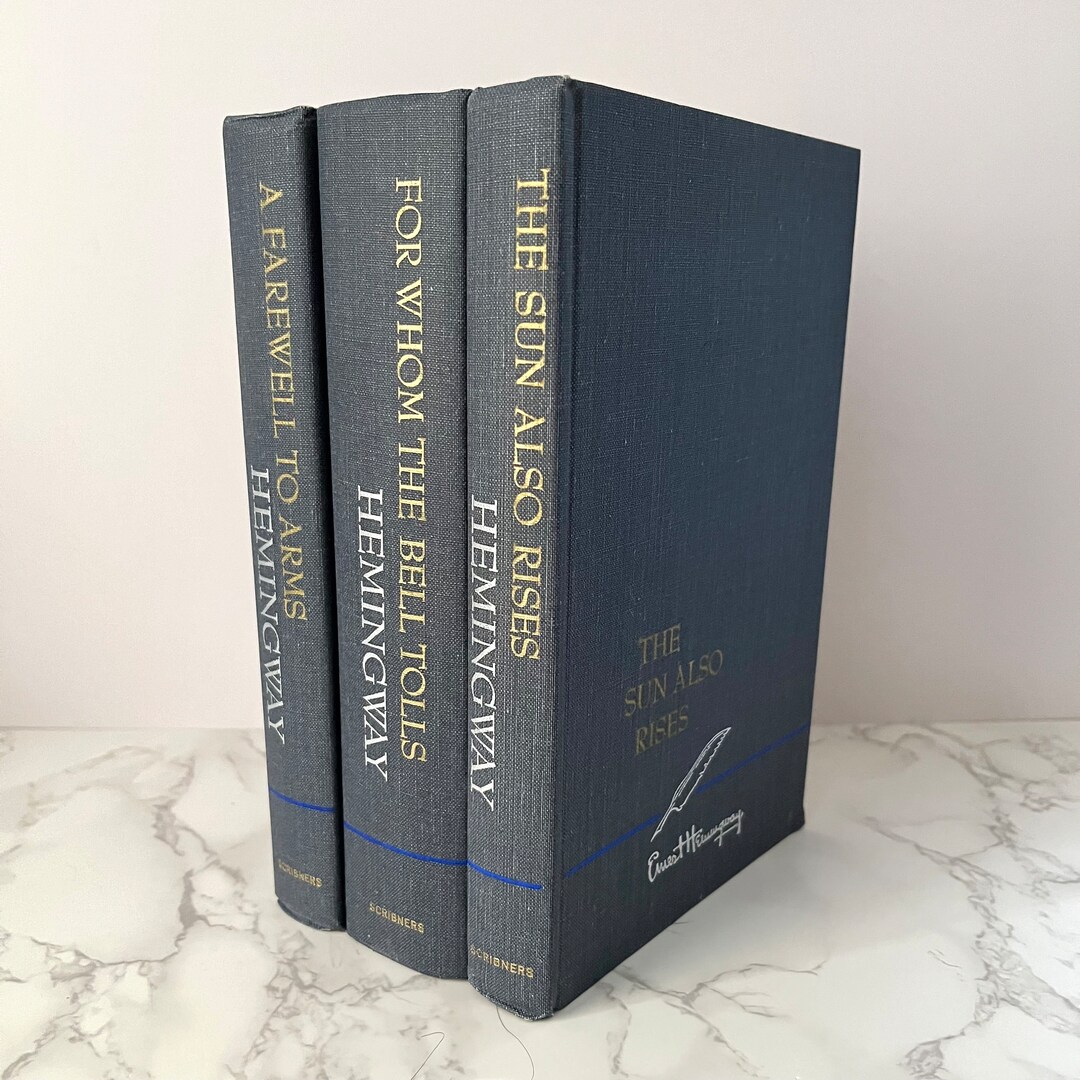 Ernest Hemingway Book Set Scribner 1950s 1960s A Farewell to Arms for ...