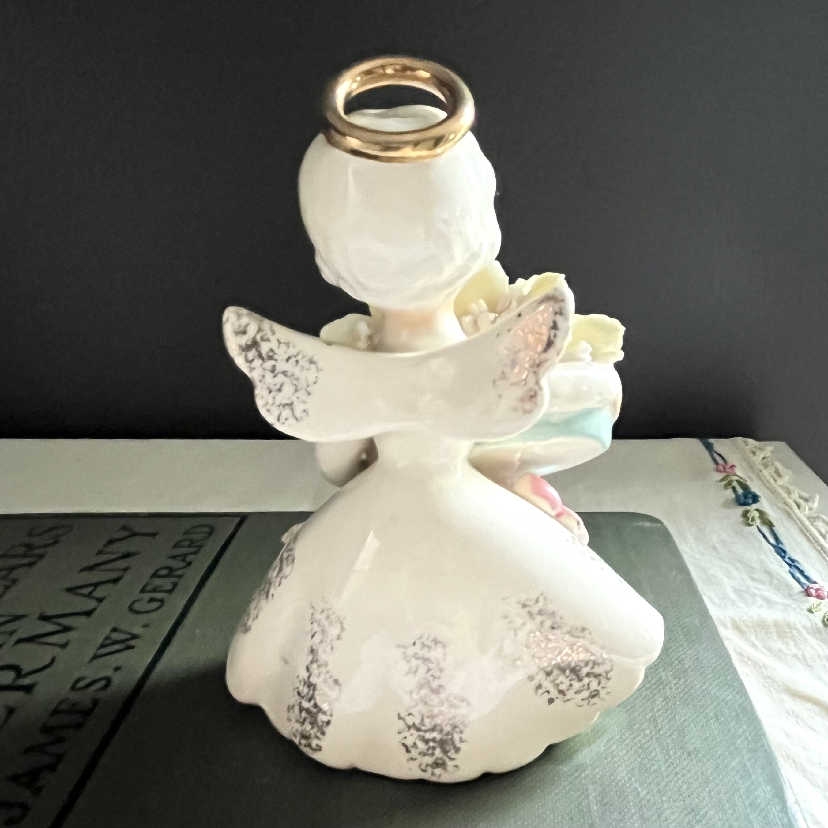 Lefton March Angel Made in Japan Geo Z 489 Daffodil Aquamarine 1950s ...