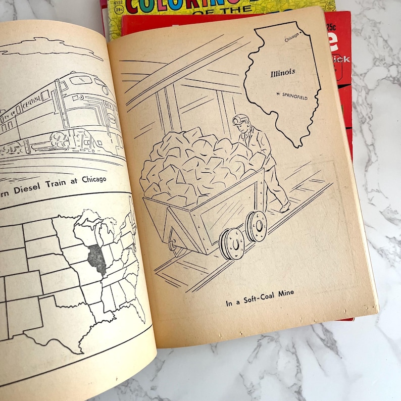 1950s Unused Coloring Activity Books for Children Set of Five | NOS ...