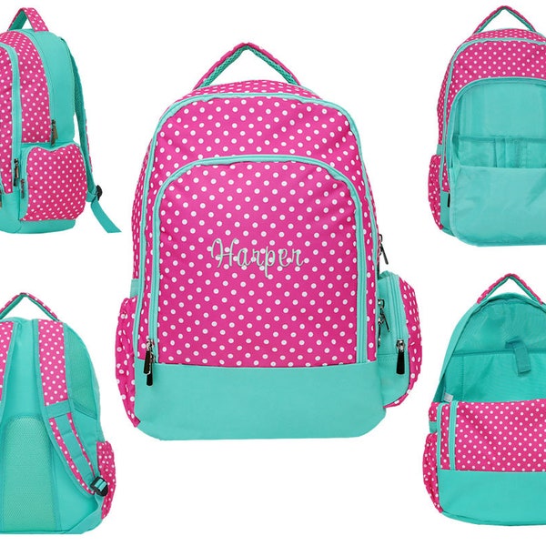 Polka Dots Bookbag - Etsy