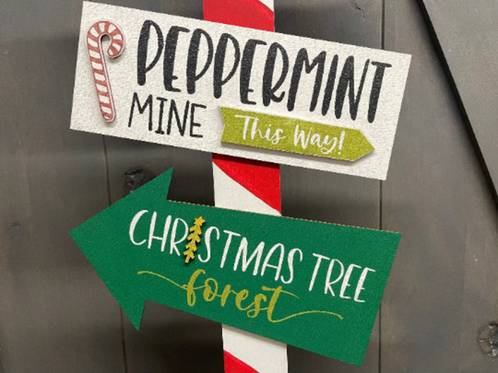Christmas Directional Sign SVG - Etsy