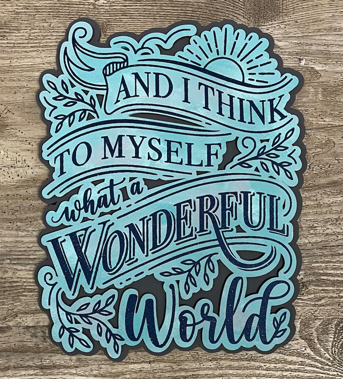 What a Wonderful World SVG File Instant Download Goes Well - Etsy