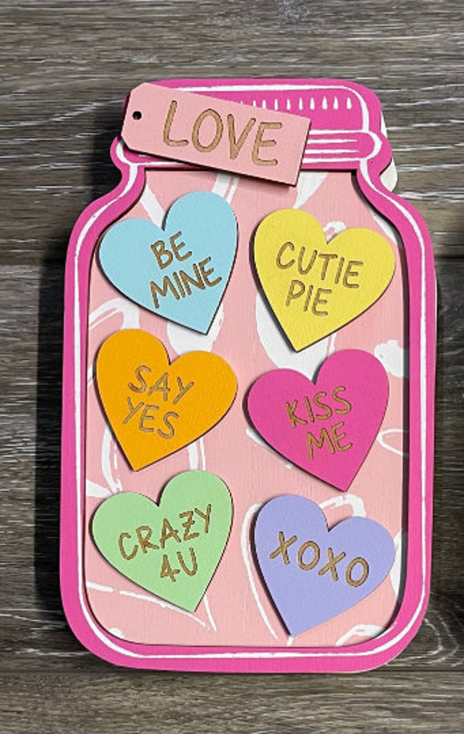Mason Jar Valentines Day Minis SVG File Instant Download - Etsy