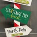 Christmas Directional Sign SVG - Etsy