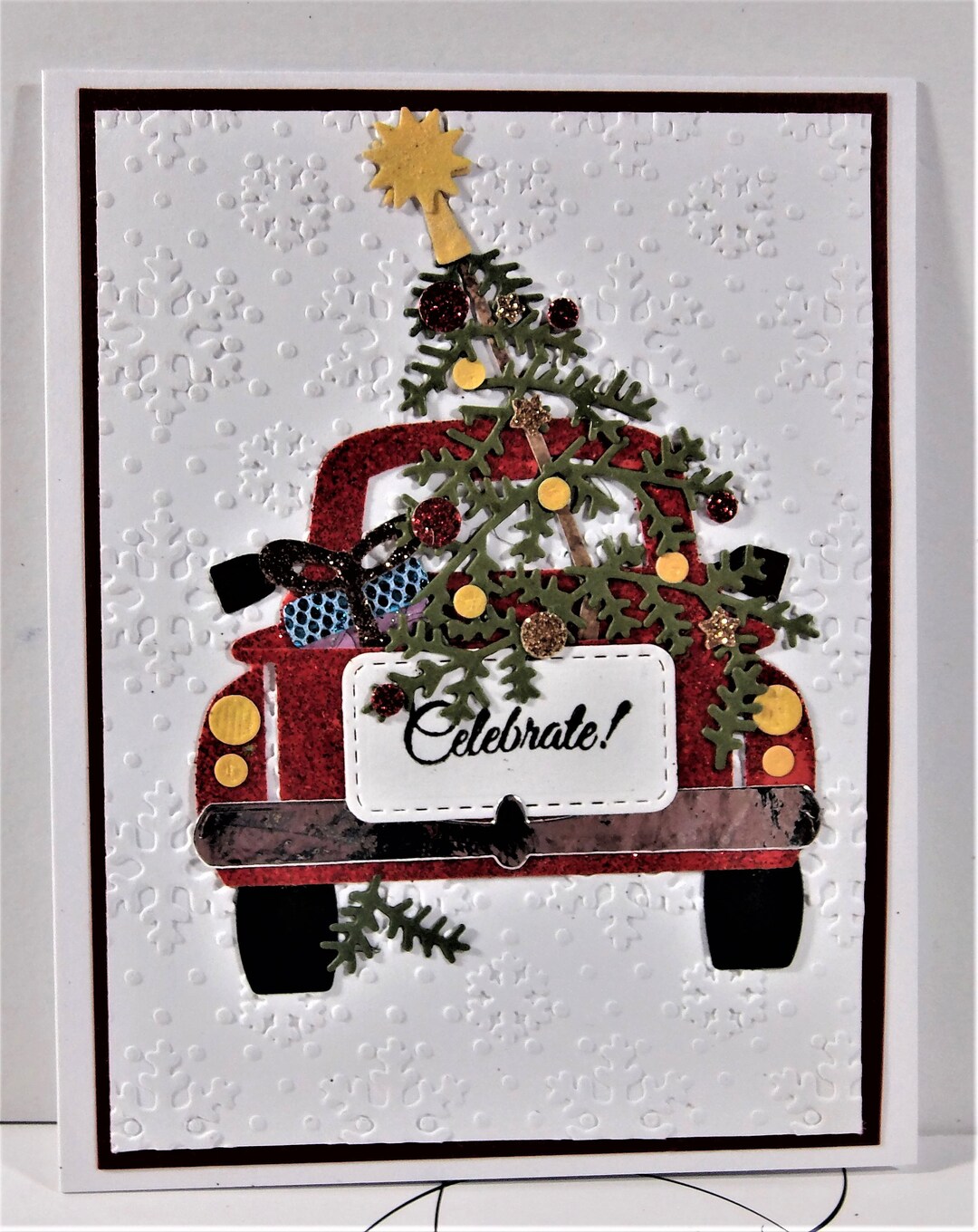 Cards Christmas Card Handmade Holiday Cards. Hand Crafted - Etsy