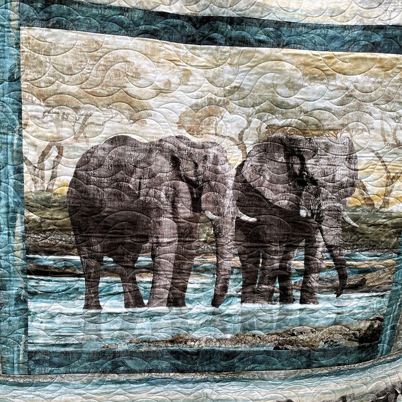 Elephant Quilt - Etsy