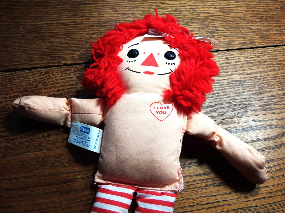 Raggetyann Doll, Vintage Original Playschool Raggety Ann Doll Small 12 ...