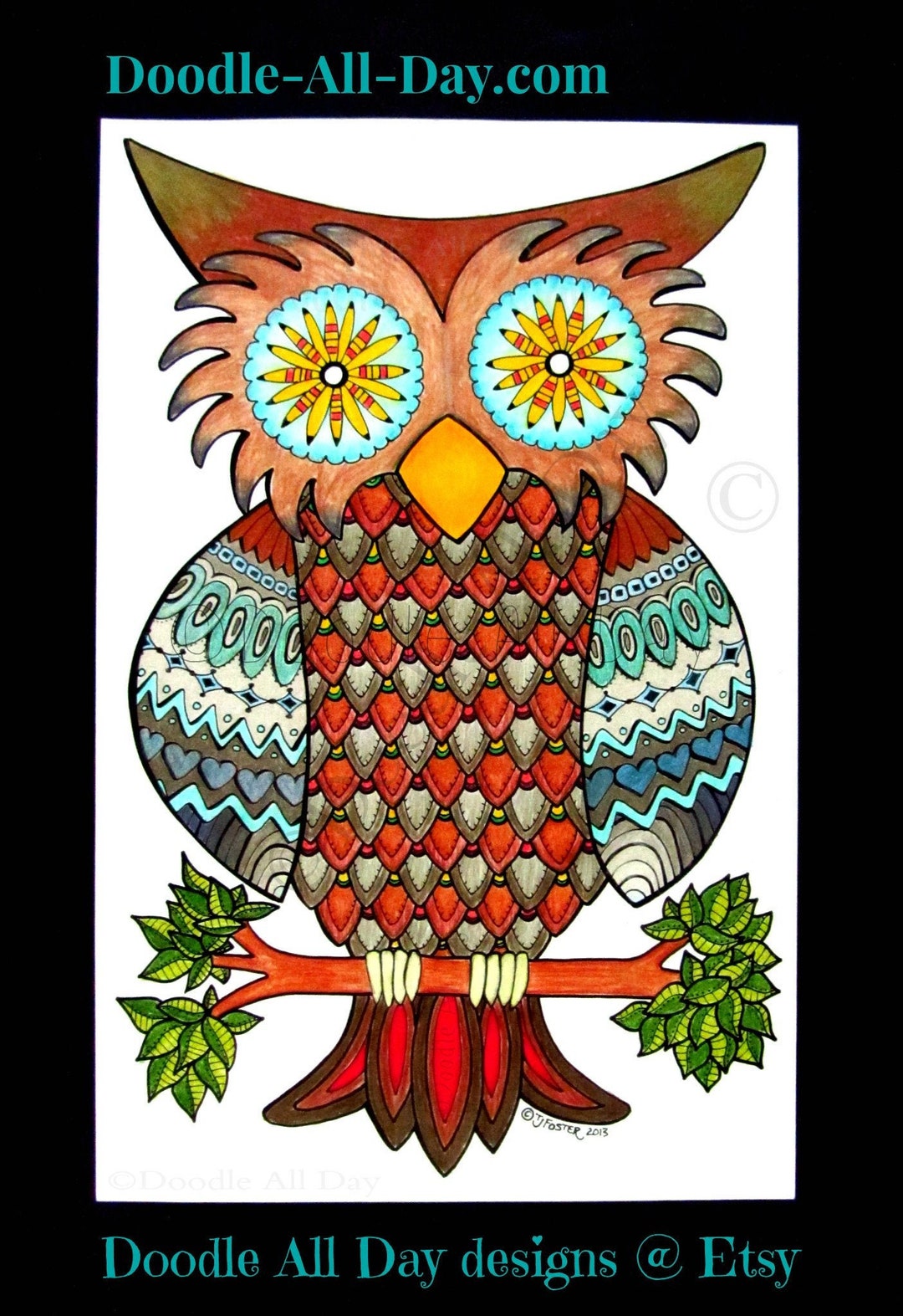 Wise Owl 8.5x11 Instant Download - Etsy