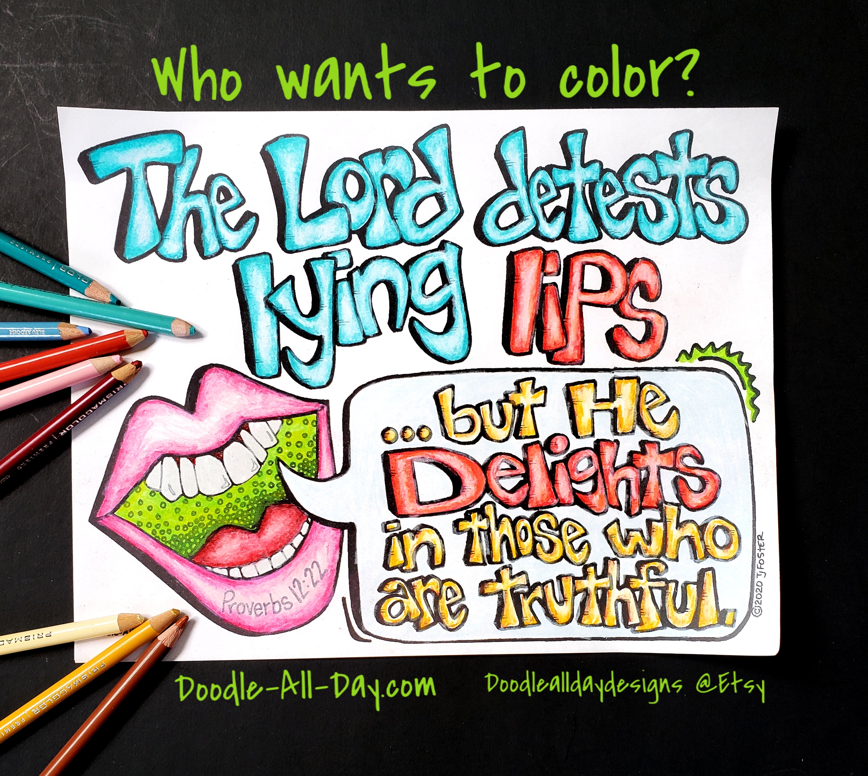 Buy Lying Lips 8.5x11 Instant Download Online in India - Etsy