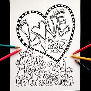 LOVE THE LORD Instant Download - Etsy