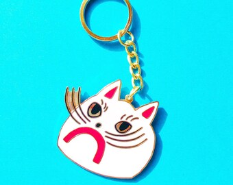 Cat keychain | Etsy