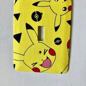 Pikachu Single Light Switch Plate - Etsy