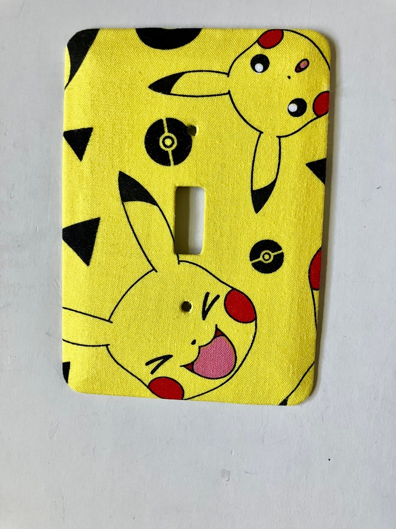Pikachu Single Light Switch Plate - Etsy