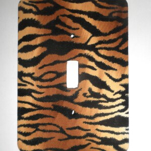 TIGER PRINT Single Light Switchplate Wall Decor - Etsy