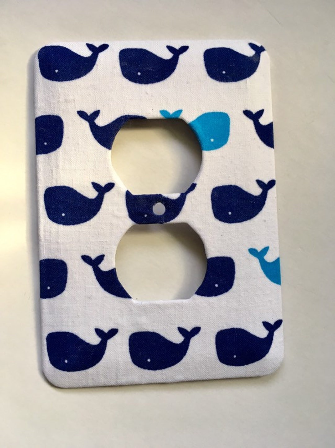 BLUE WHALE Print Outlet Cover - Etsy