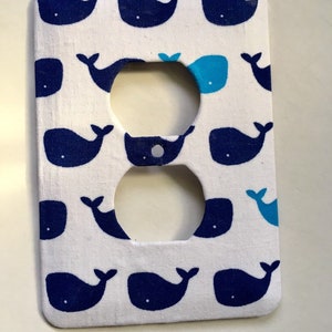 BLUE WHALE Print Outlet Cover - Etsy