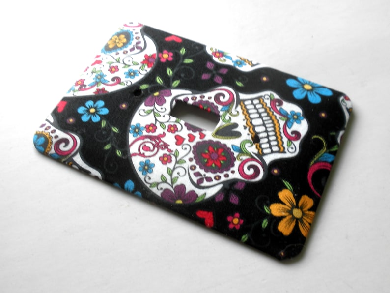 SUGAR SKULL Multi Color Single Light Switch Plate Wall Decor - Etsy