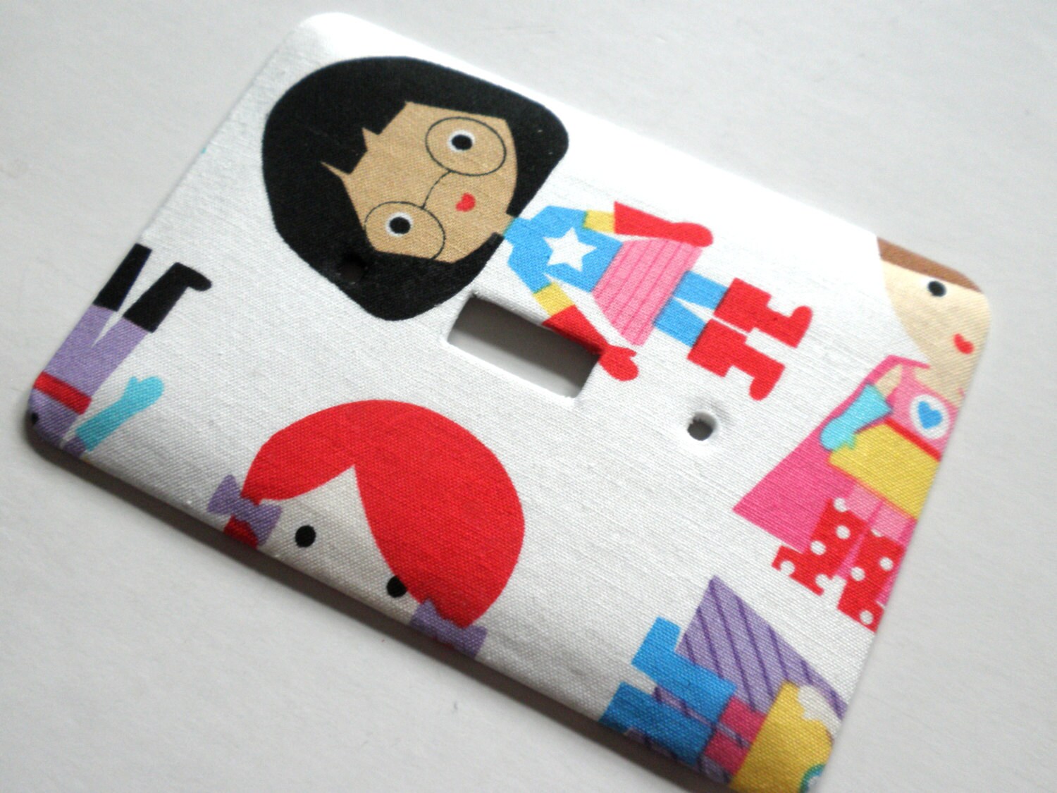 Super Kids Super Girl Primary Color Light Switch Plate Wall - Etsy