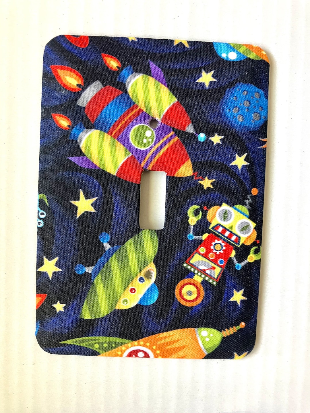 Space Travel Single Light Switch Plate - Etsy