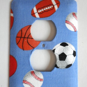 SPORTS Theme Light Switch Plate Switchplate Decorative Outlet Cover - Etsy