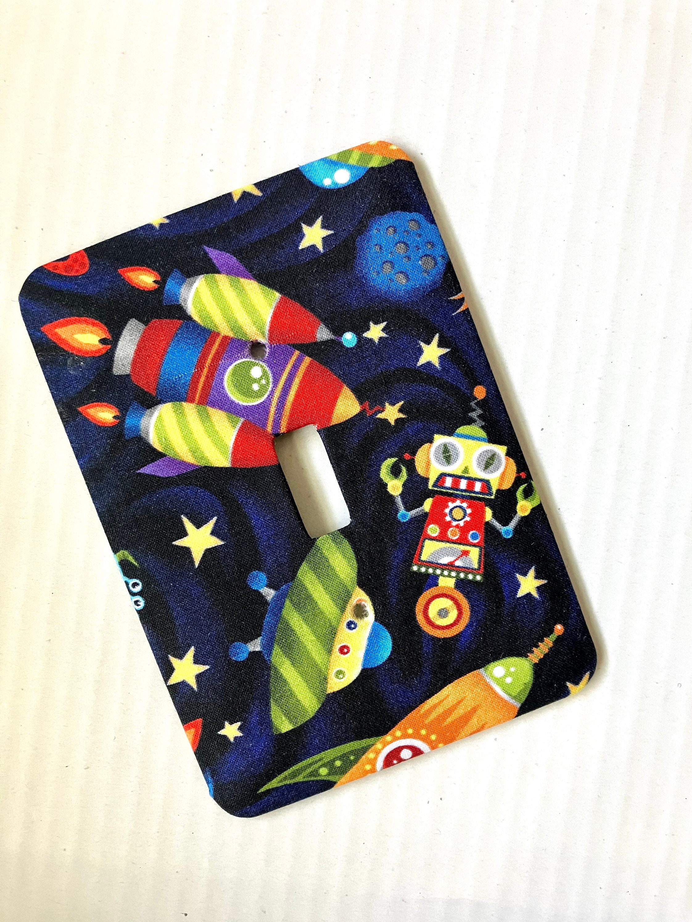 Space Travel Single Light Switch Plate - Etsy