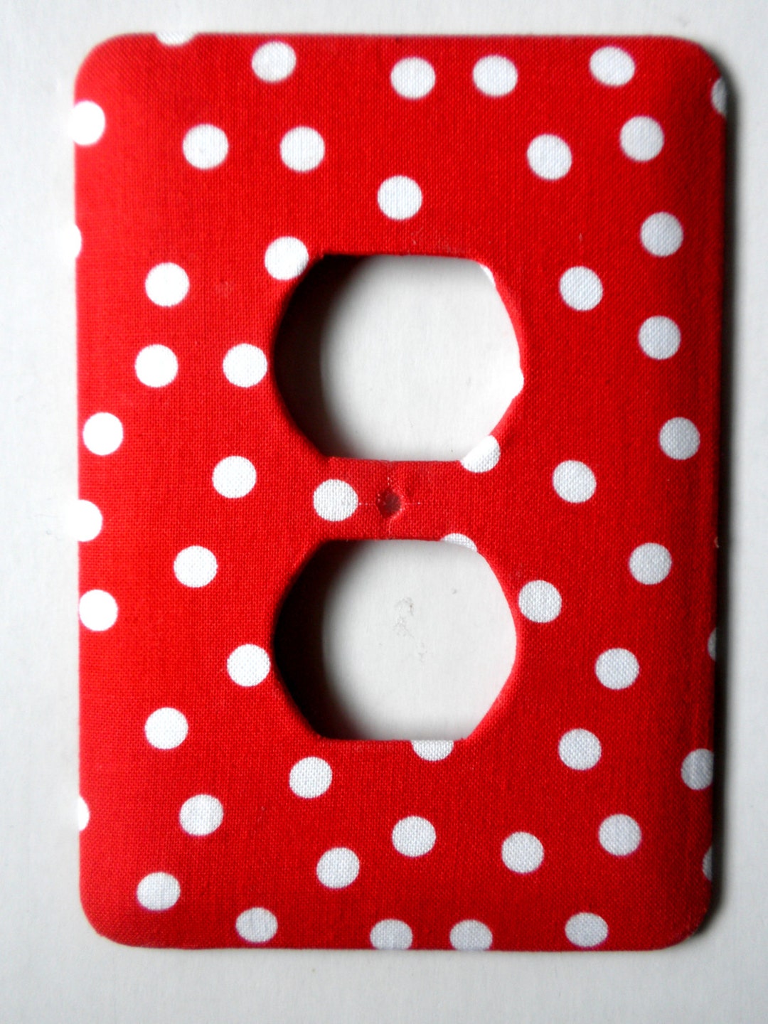 Wall Decor Light Switch Plate Switchplate Red and White Polka Dot ...