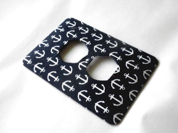 NAUTICAL ANCHOR Print in Navy Blue Outlet Cover Wall Decor | Etsy