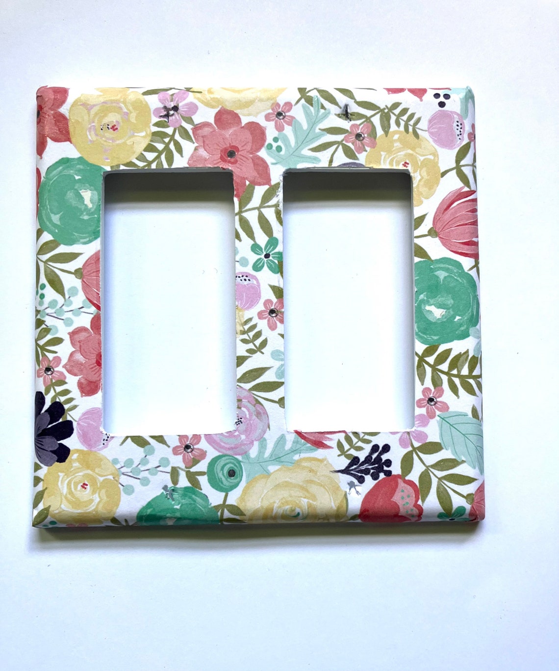 SOFT FLORAL Light Switch Plates - Etsy