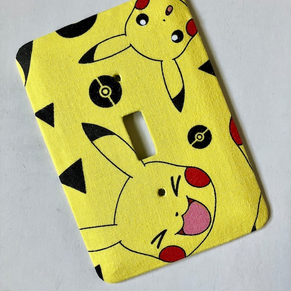 Pikachu Light Switch Outlet Covers - Etsy